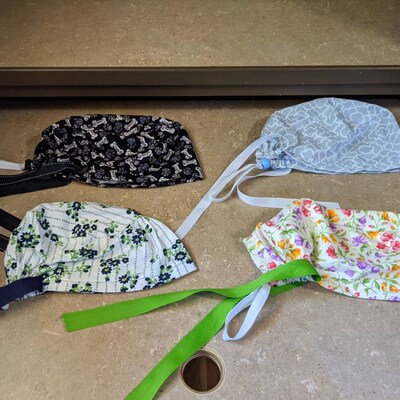 Sewing PATTERN Greys Anatomy-inspired Euro Style Surgical Scrub Cap Hat DIY Easy Sew Digital ...