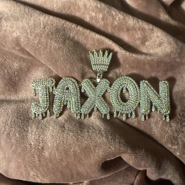 Custom Icy Drip Nameplate Necklace, Custom Name Chain, Personalised ...
