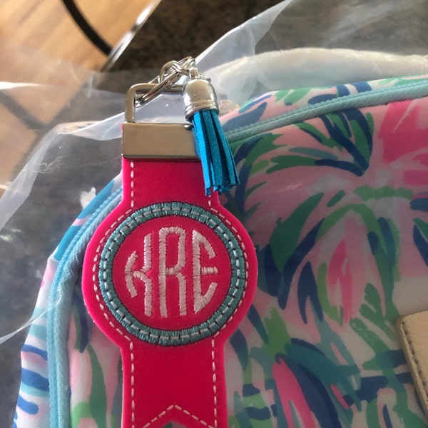 Monogram Flag Tag: Personalized Name Keychain/ Label / Bag Tag - Etsy