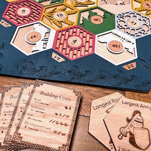 Settlers of Catan 3-4 Player Board SVG Minimalist Catan SVG - Etsy