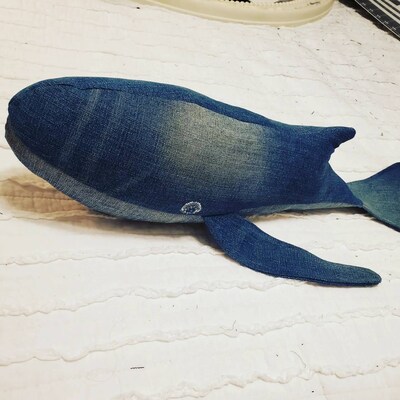 Sewing PATTERN TUTORIAL PDF Upcycled Denim Jean Stuffed Animal Plush ...