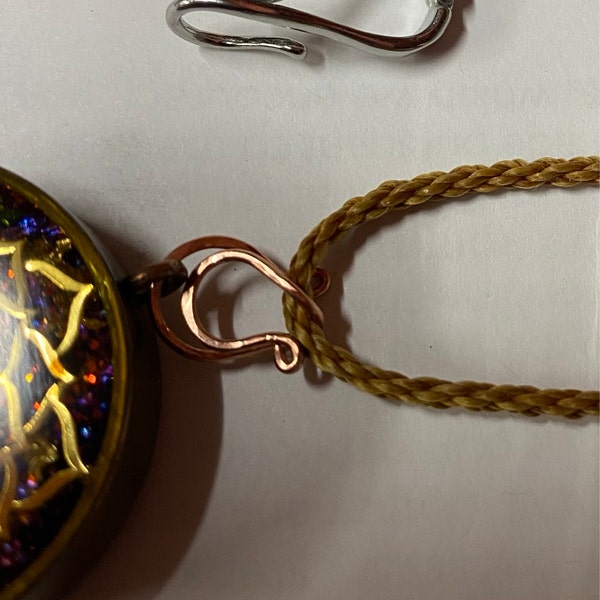 3 Sizes INTERCHANGEABLE Pendant Hanger Converts Pendant 2 Slide Copper ...