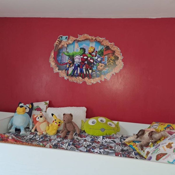Superhero Children's Popular Characters Room Decorations Removable ...