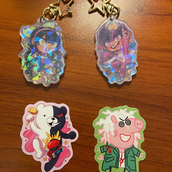 Wave the Swallow Babylon Rogues Colourful Gradient Acrylic Keychain ...