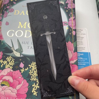 Sword Bookmark Dark Fairytale Dark Academia Bookmarks Spooky Recycled ...