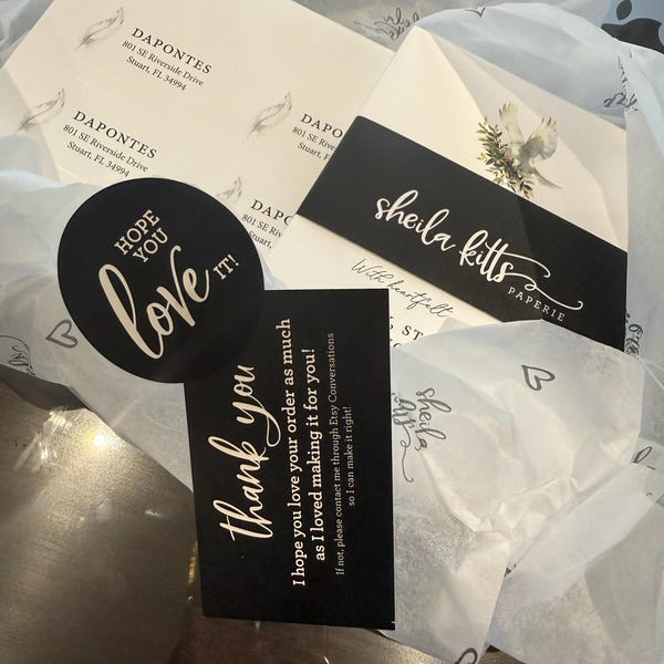 Funeral Thank You Card With Dove - Personalized Flat Sympathy Thank You ...