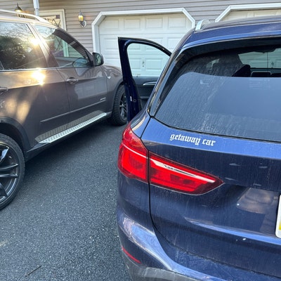 Getaway Car Vinyl Decal Car Window Rearview Mirror Bumper Laptop ...