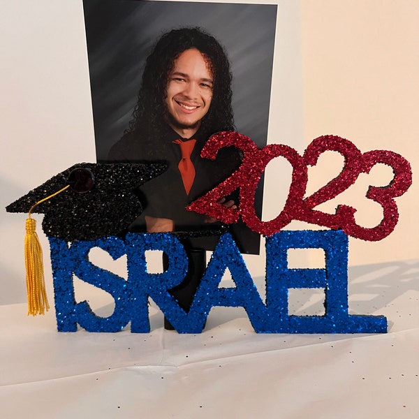 Personalized Graduation Centerpiece, Keepsake, & Photo Holder/balloon ...