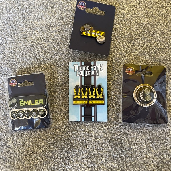 The Smiler Alton Towers Roller Coaster Enamel Pin Badge, Rollercoaster ...