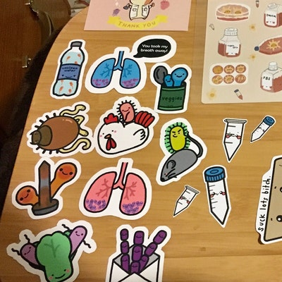 Bacterial Infections and Disease Sticker Set - Etsy