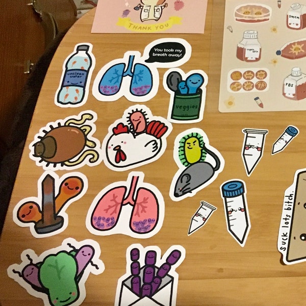 Bacterial Infections and Disease Sticker Set - Etsy