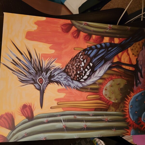 Roadrunner Wall Art Print, Western Decor, Southwestern Wallart, Sonoran ...