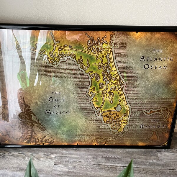 Texas - World of Warcraft Style Map - Etsy