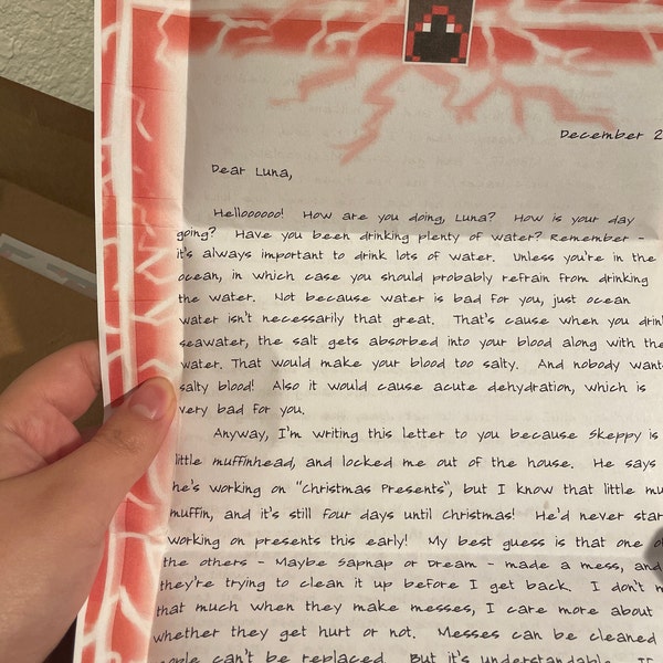 DSMP- Personalized Letter From Your Fictional Comfort Character on the ...