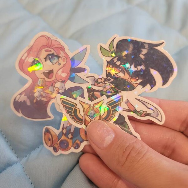 3 Hololive Chibi Pins Cute Holographic Anime Vtubers Holomyth Holoen ...