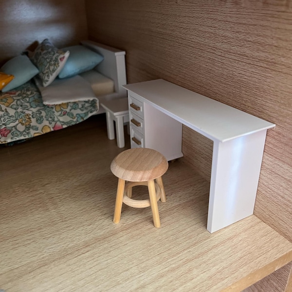 Dolls House Modern Full Bathroom Set, Bath, Vanity With Double Sinks ...