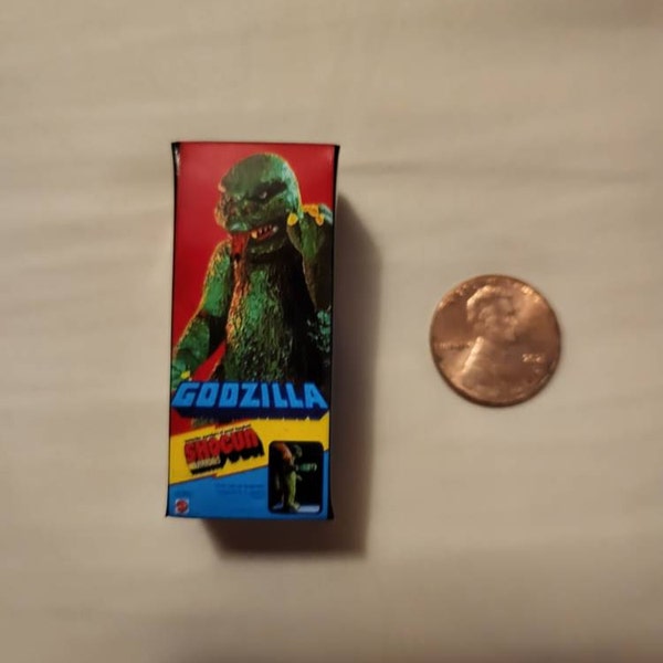 1:12 Shogun Warriors Godzilla Custom 3D Print Mini Figure in Box ...