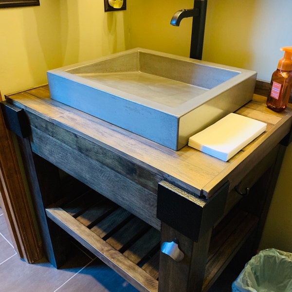 20" Shallow Vessel Ramp Sink With Slot Drain - Etsy