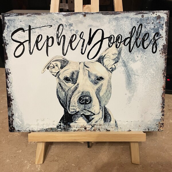 Custom Vintage Metal Sign 12 X 9 Inches | Any Color Any Text Add Logo ...