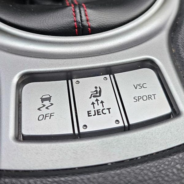Eject Blank Button Decal Sticker for Scion FRS, Subaru BRZ, Toyota 86 ...