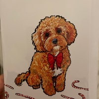 Cavapoo Christmas Card - Etsy