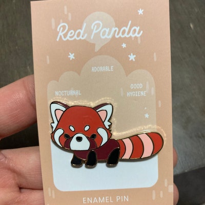 Red Panda Pin - Etsy