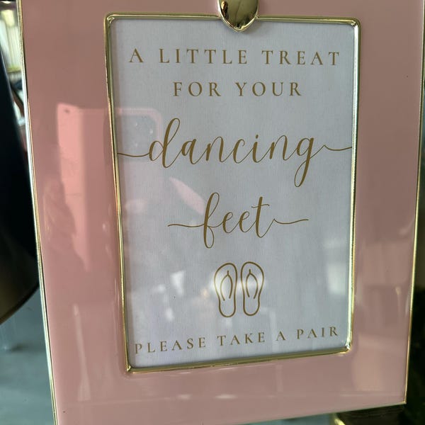 Wedding Flip Flop Sign, Digital Download, A Little Treat for Your ...