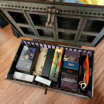 Wooden Tarot Card Chest With Modular Inside - Etsy