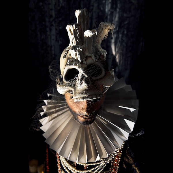 Artisan Mask: 'broken Porcelain' (smaler Mask - Handpainted Cracks ...