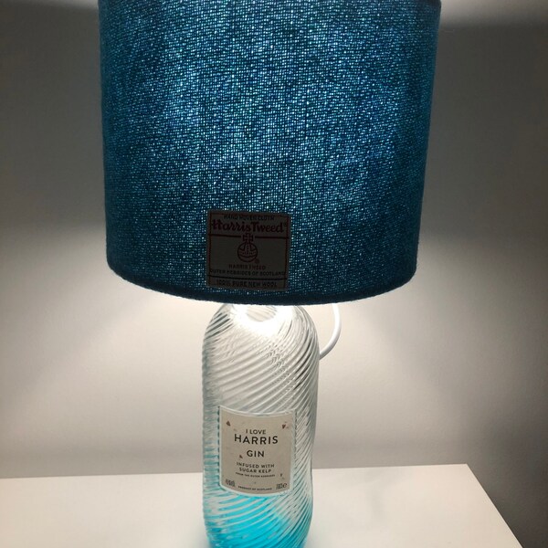 Harris Tweed Isle of Harris Gin Lamp - Etsy UK