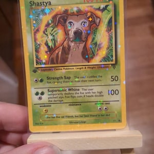 Custom Pokemon Card, Pet as Pokemon , Pokemon Card, Turn Your Pet Into ...