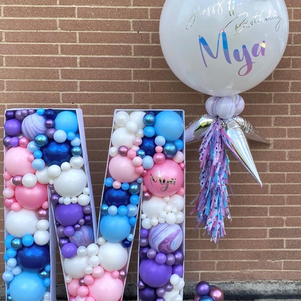 Mosaic Letter M, Mosaic Letters, Mosaic From Balloons, Balloon Mosaic ...