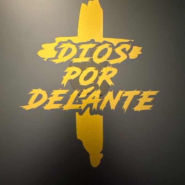 Dios Por Delante Decal - Etsy