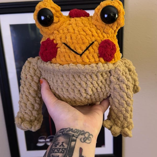 Pizza Toad/pizza Frog Crochet Pattern PDF Download Amigurumi - Etsy