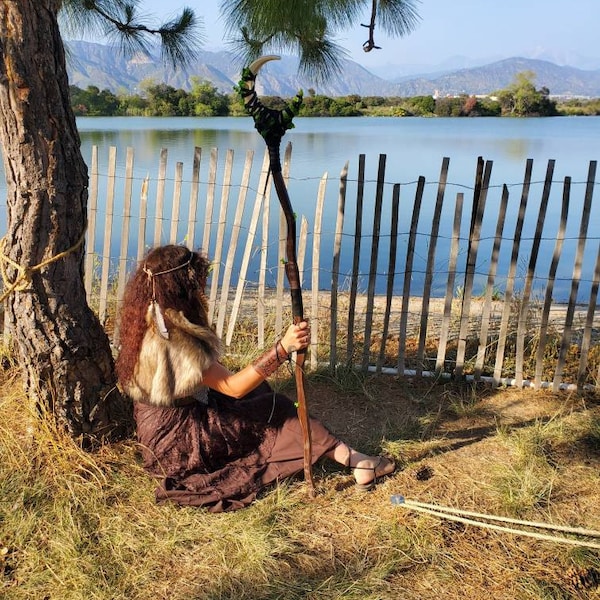 The Celestial Ellipse Staff an Enchanting Druid Staff Enchanted Nature ...