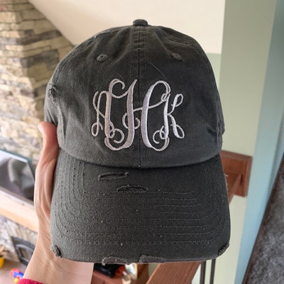 Monogrammed Hat, Personalized Hat, Ladies Monogram Hat, Monogrammed Cap ...
