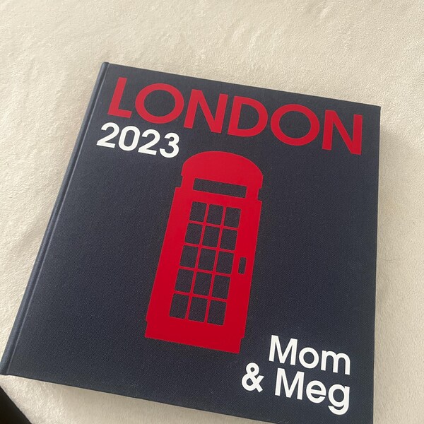 Linen Wedding Photo Album - Modern Wedding Gift, Anniversary Scrapbook ...