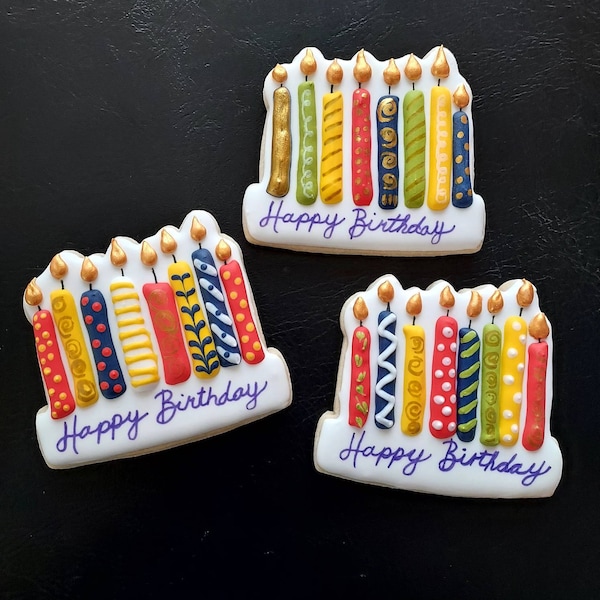 Birthday Candle Plaque Cookie Cutter - Etsy