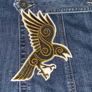 JUMBO Embroidered Skull and Snake Applique Patch Military - Etsy