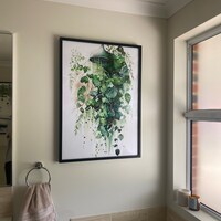 Floral Bathroom Print, Set of 4 Botanical Bathroom Prints, WC Poster ...