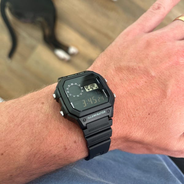 Mission Mods - Custom Casio AE1200 Hydro Blackout Digital Watch ...