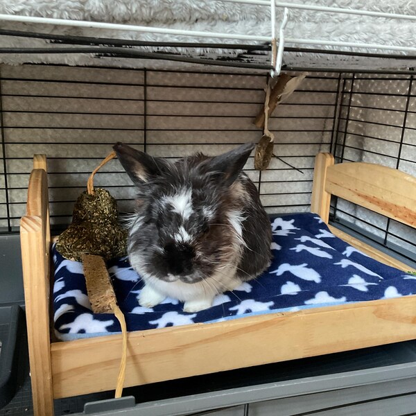 Padded Cotton Blanket Set for Ikea Dolls Bed Bunny Rabbit Blanket Pet ...