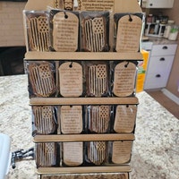 4 Layers Earring Display Stand With Earring Card , Postcard Counter ...