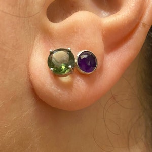 Pearl Bullet Stud Earrings Sterling Silver Bullet Jewelry | Etsy