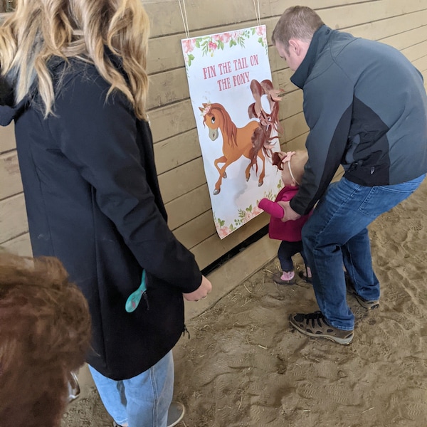 Pin the Tail on the Pony Game Pin the Tail Game Instant Printable Party ...