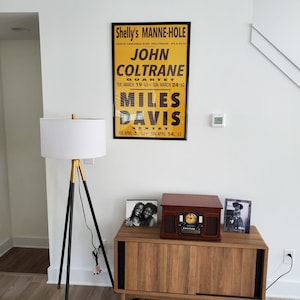 Miles Davis and John Coltrane Vintage Concert Poster Recreation 24 X 36 ...