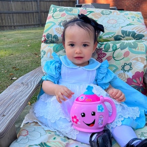 First Birthday Maid Dress for Baby Girl and Toddler in Alice - Etsy