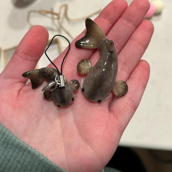 Catfish Fish (PREORDER) Sculpture Desk Friend Polymer Clay - Etsy