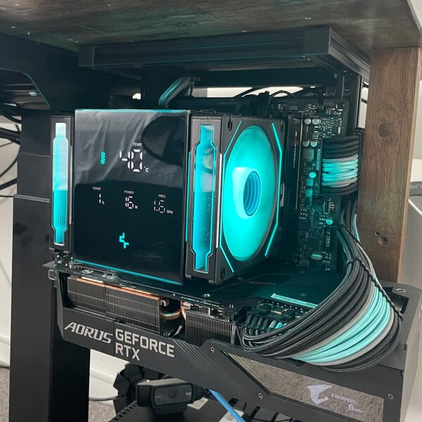 Custmoized Silver Mirrored RGB Gpu Backplate Pc Case Panel Argb Edge ...