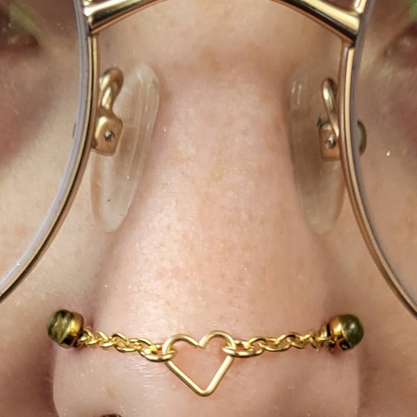 Chain Nose Ring - Nose Chain Silver - Gold - Rose Gold - Etsy